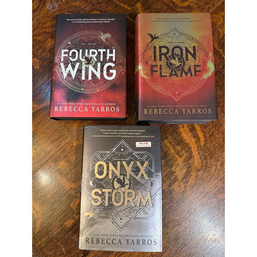 Other | Other | Fourth Wing Iron Flame Onyx Storm Book Set By Rebecca ...